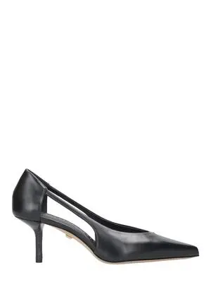 Max Mara Calfskin Leather Pumps - Black