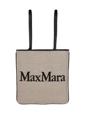 Max Mara Raffia Tote Bag - Beige