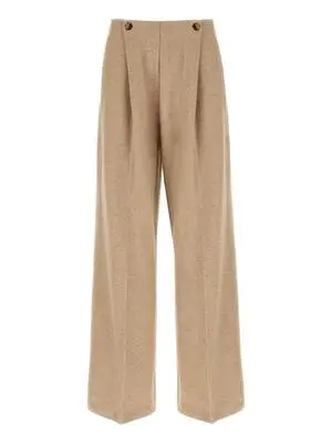 Max Mara Micenea Flannel Pants - Beige