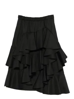 Comme Des Garçons Tiered Ruffle Skirt - Black