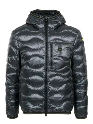 BLAUER. Technical Fabric Quilted Down Coat - Grigio Antracite