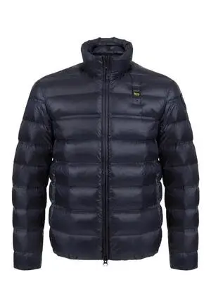 BLAUER. Quilted Down Jacket - Blue