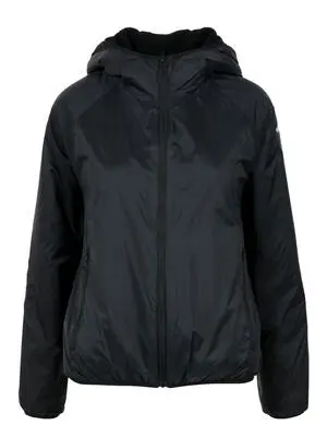 BLAUER. Reversible Coat With Faux Fur And Logo Detail - Black