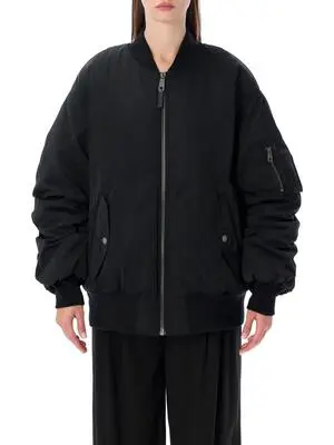 Dolce & Gabbana Oversized Bomber Jacket - Black