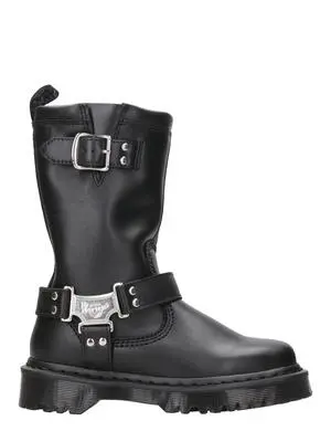 Dr. Martens Wanama Leather High Leg Boots - Black