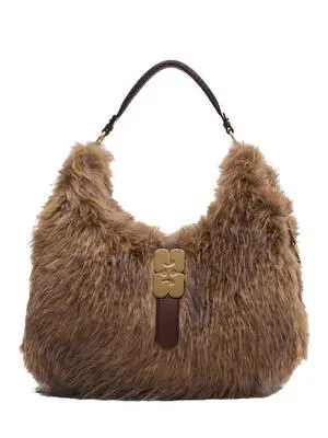 GANNI Kat Large Shoulder Bag - Brown