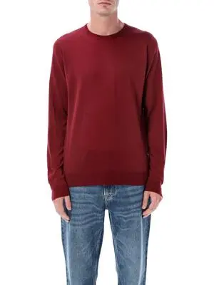 John Smedley Lundy Merino Wool Jumper - Woolf Red