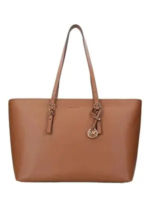 Michael Kors Grained Leather Tote Bag - Leather Brown