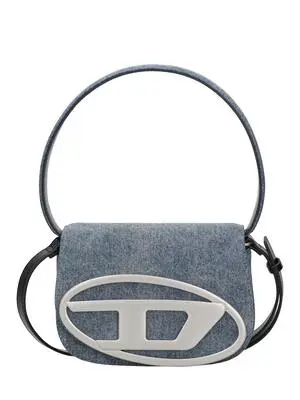DIESEL® Denim And Cowhide Bag - Blue
