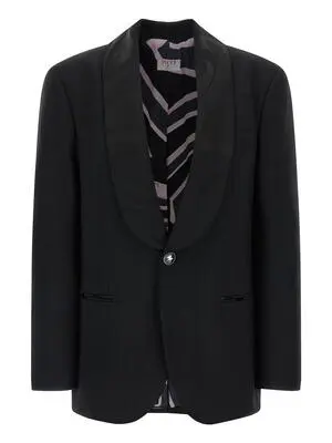 Emilio Pucci Labirinto Single-breasted Blazer - Black