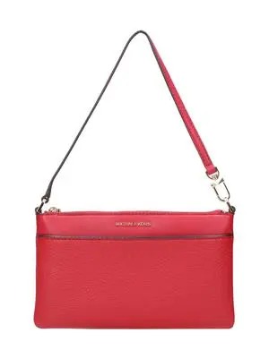 Michael Kors Hammered Leather Wristlet - Red