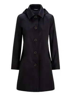 Ralph Lauren Lined Coat With Detachable Hood - Blue