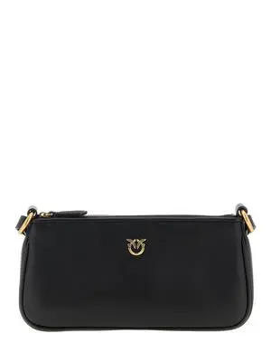 Pinko Half Moon Baguette Mini Crossbody Bag - Black