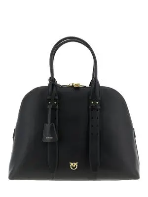 Pinko Escape Maxi Bowling Handbag - Black
