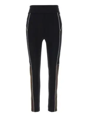 Fendi Color Block' Leggings - Black