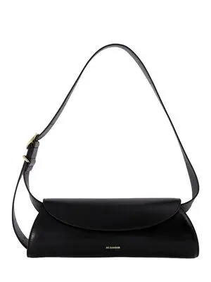 JIL SANDER Cannolo Leather Bag - Black