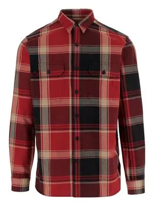 Polo Ralph Lauren Cotton Shirt With Check Pattern - Red