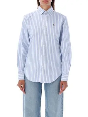 Polo Ralph Lauren Oxford Cotton Shirt With Embroidered Pony - Harbour Island Stripe