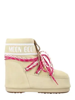 Moon Boot Icon Low Suede Moon Boots - Yellow