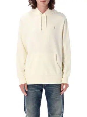 Polo Ralph Lauren Hooded Loopback Fleece Sweatshirt - White