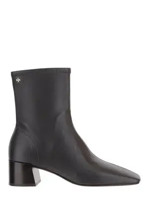Tory Burch Leather Ankle Boots - Marrone Scuro
