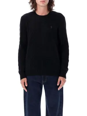Polo Ralph Lauren Cable-Knit Wool-Cashmere Jumper Black