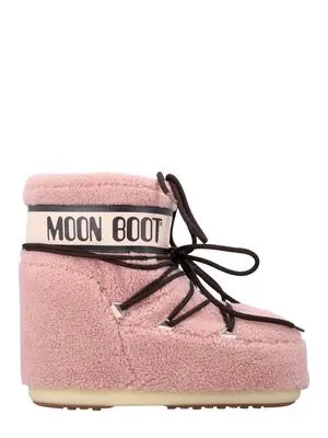 Moon Boot Icon Low Camel Fleece Boots - Pink
