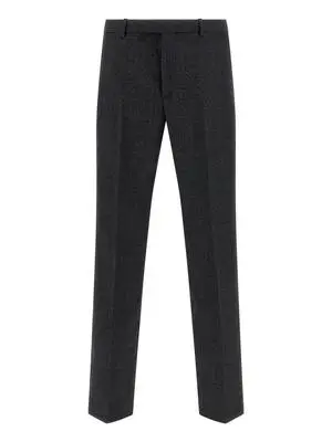 Gucci Mouliné Wool Trousers - Gray