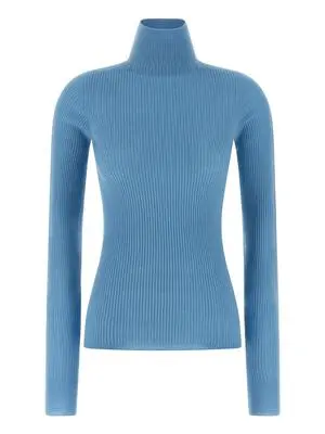 Sportmax Niagara Turtleneck Sweater - Light Blue