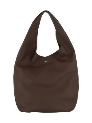 A.p.c. Le Neige Leather Shopper Bag - Brown