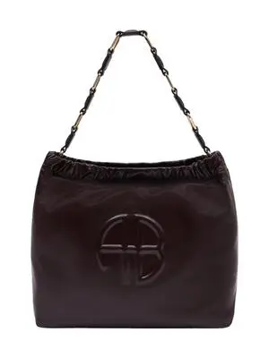 ANINE BING Kate Leather Shoulder Bag - Burgundy