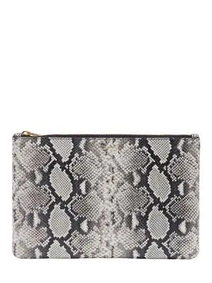 ANINE BING Large Elly Leather Clutch - Multicolor