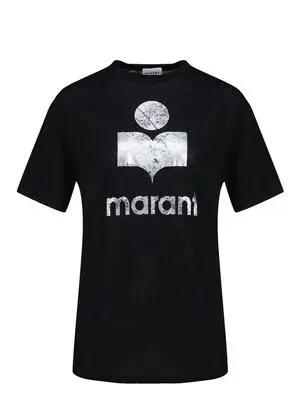 Isabel Marant Zewel Gz T-shirt Linen - Black
