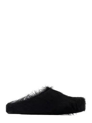 Marni Fussbett Sabot Leather Mules - Black