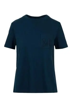 Max Mara Pure Cotton Jersey T-shirt - Marine Blue