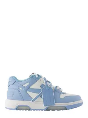 Off White Out Of Office Leather Sneakers - Blue
