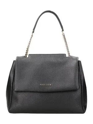 ORTIGNI Grained Leather Bag - Black