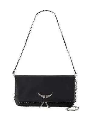 Zadig&Voltaire Rock Crossbody Leather Bag - Black