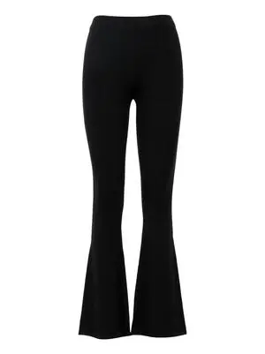 SEMICOUTURE Slim Fit Flared Trousers - Black