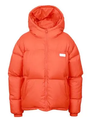 MSGM Quilted Ripstop Padded Coat - Orange
