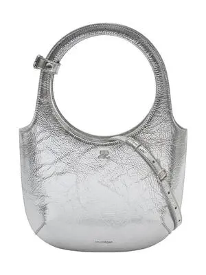 COURREGES Holy Bag Leather - Silver