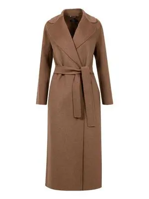 Max Mara Pure Wool Double Drap Coat - Brown