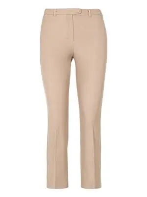 Max Mara Flared Stretch Cotton-blend Trousers - Camel