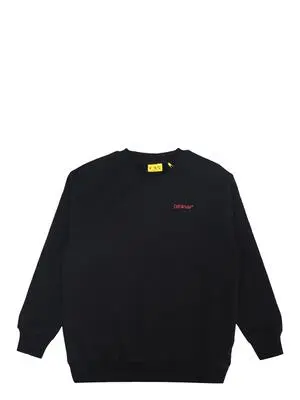 Off White Off-white Arrow Pattern Cotton Sweatshirt - Black