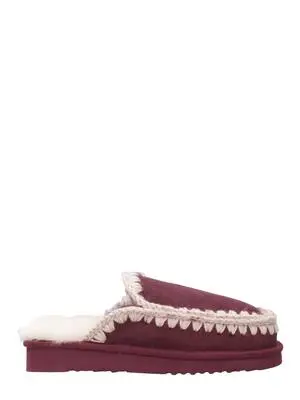 Mou Crocheted Wool Sheepskin Sandals - Vinaccia