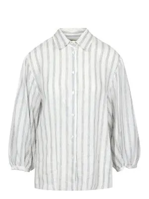 Max Mara Linen Button-down Shirt - White