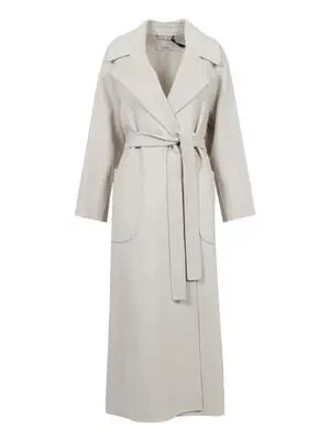 Max Mara S Wool Coat - Ivory