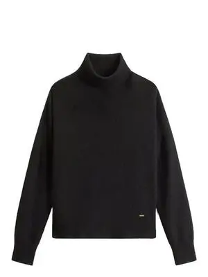 Woolrich Comfort Wool Cashmere Turtleneck - Black