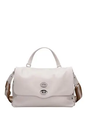 ZANELLATO Leather Shoulder Bag - Bianco Sporco