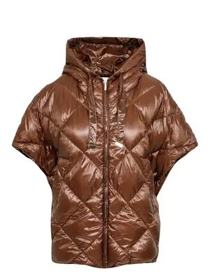 Max Mara Diamond Quilted Down Jacket - Camel